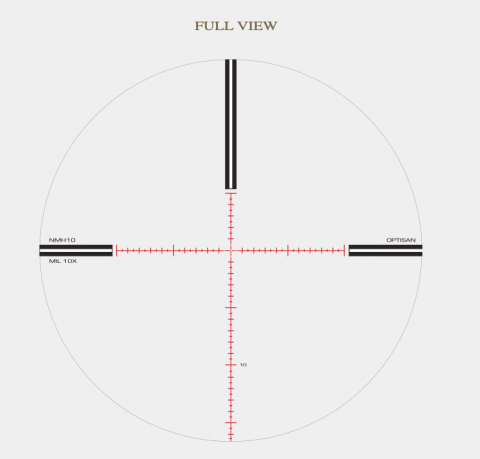 Optisan EVE 3-12x44 SFP IR Extended MIL HASH Reticle Rifle Scope - MM ...
